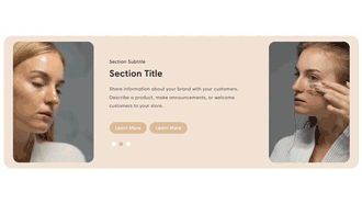 Split Screen Slider #5 section template for your Shopify store | qwiqode Theme Sections Custom ...