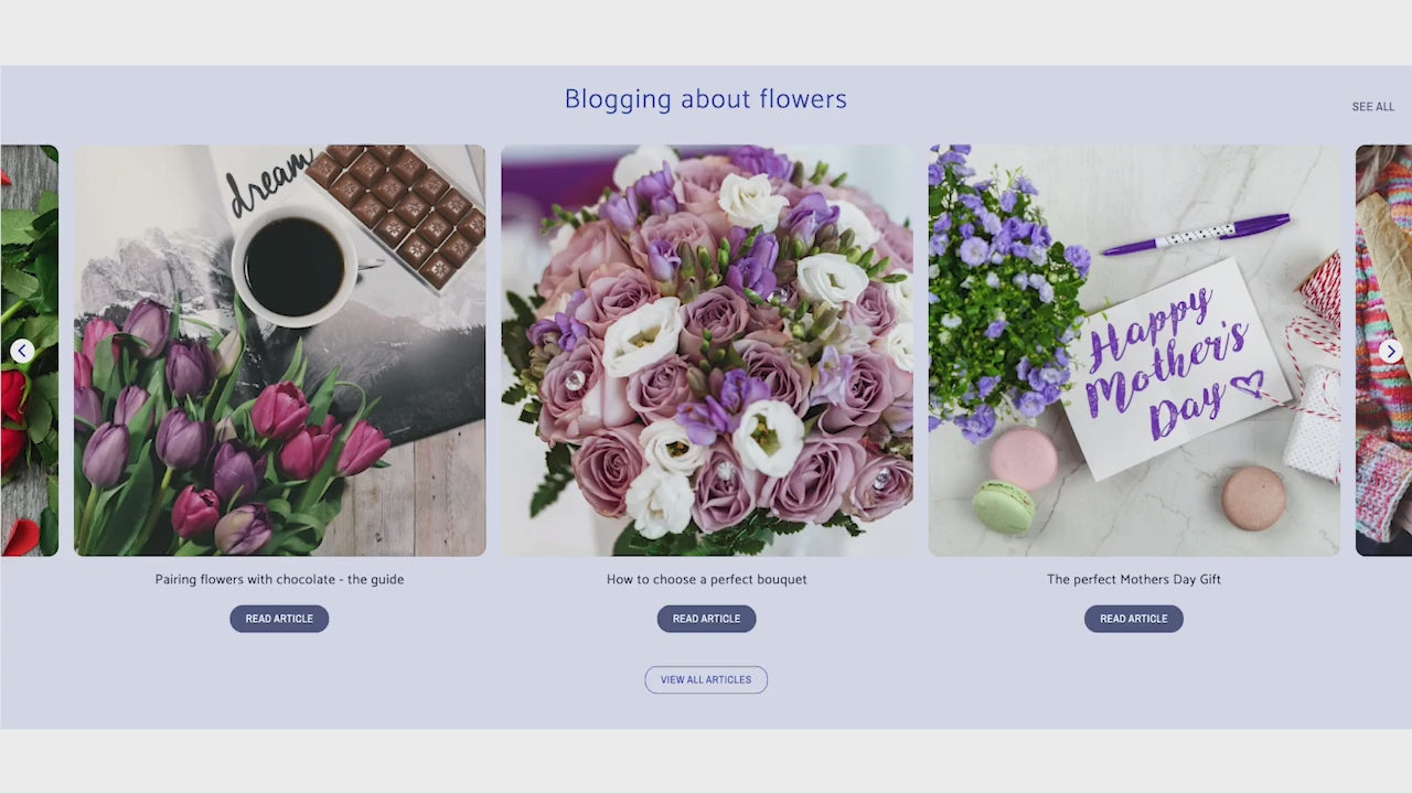Blog Posts Carousel & Grid section template for your Shopify store | qwiqode Theme Sections ...