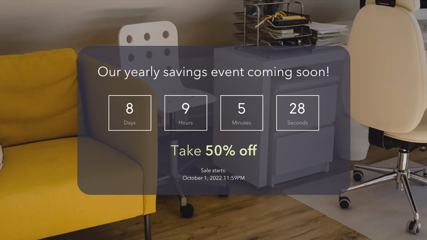 Countdown Timer section template for your Shopify store | qwiqode Theme ...