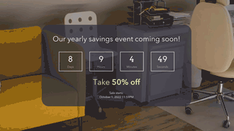 Countdown Timer section template for your Shopify store | qwiqode Theme ...