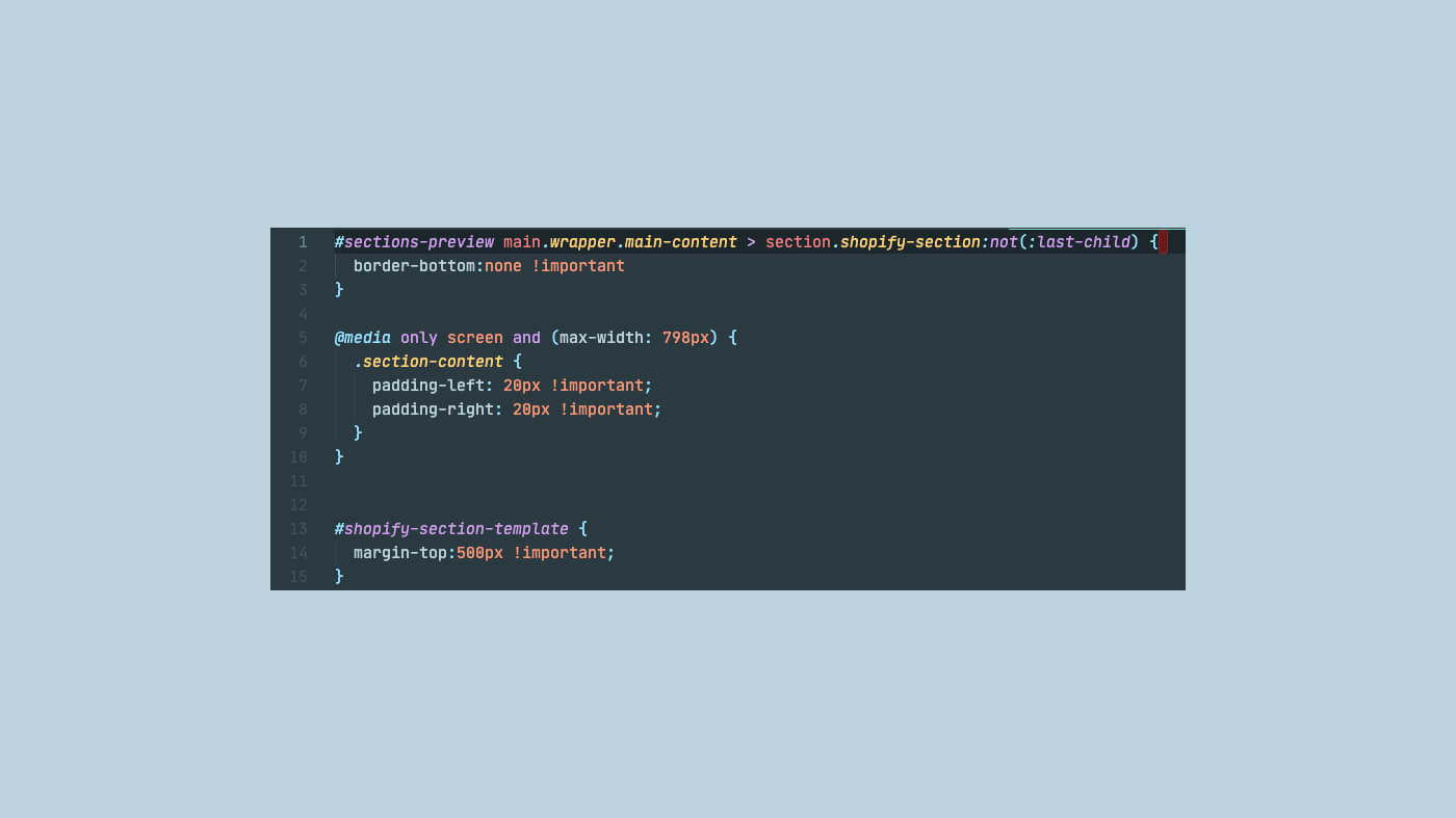 Custom Css Block Section Template For Your Shopify Store Qwiqode