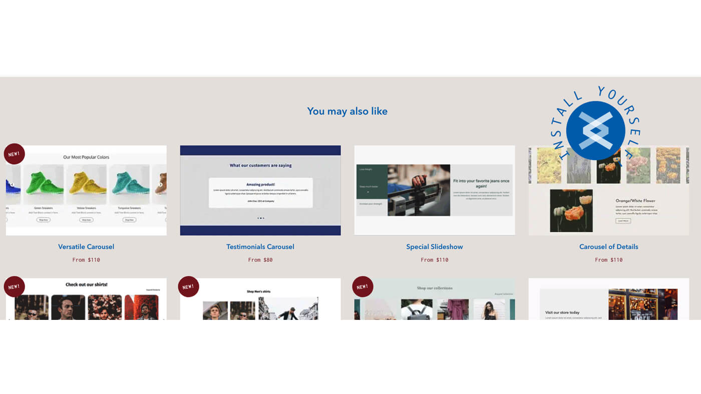 Sticker / Stamp section template for your Shopify store | qwiqode Theme ...